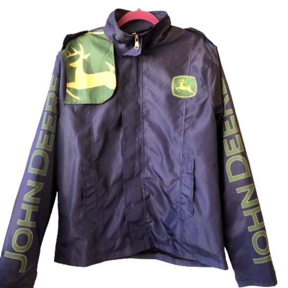 John Deere | Jackets & Coats | John Deere Full Zip Jacket Blue ...